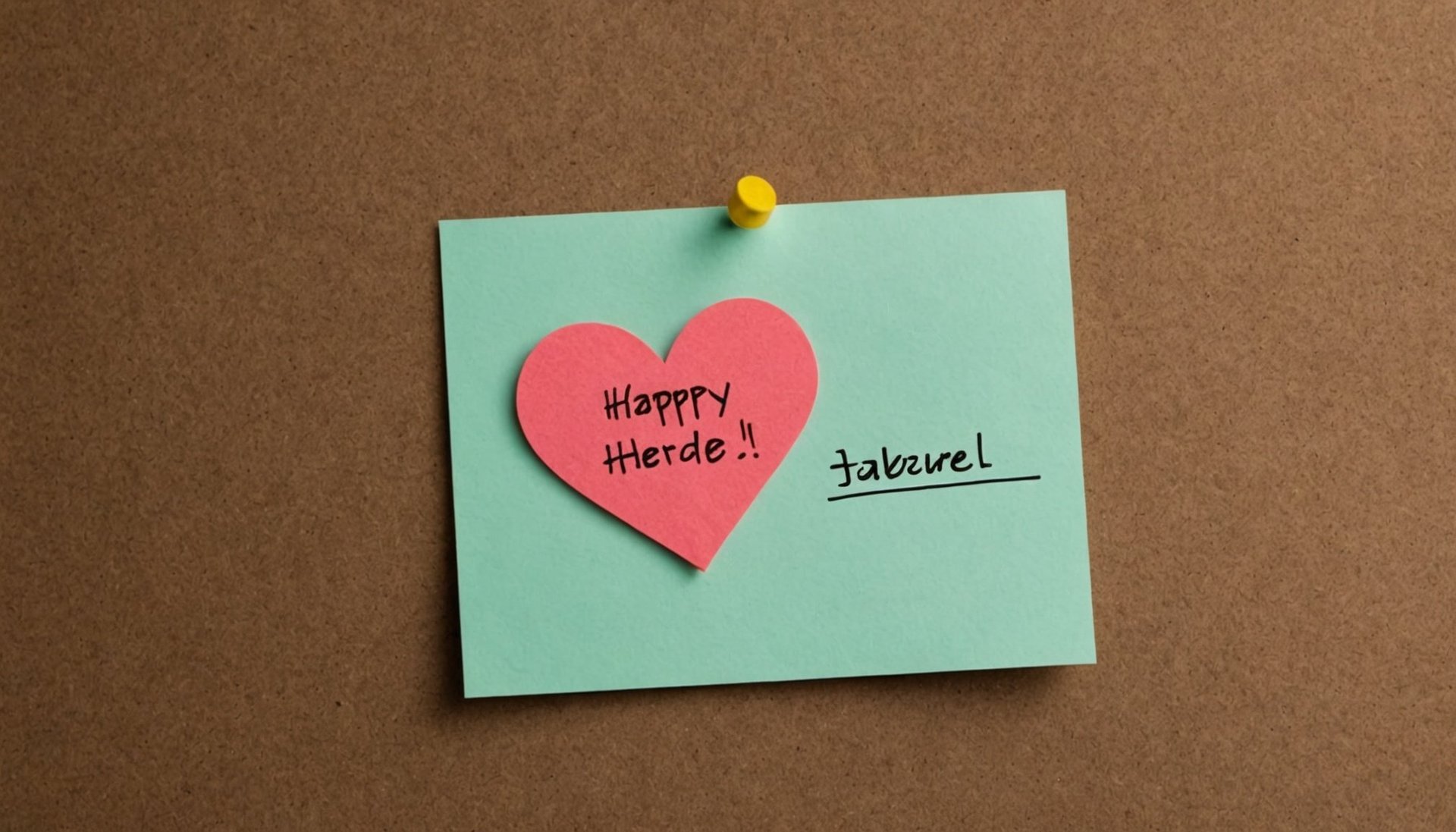 Un post-it personnalisé en cœur pour des messages affectueux - 101Tampons
